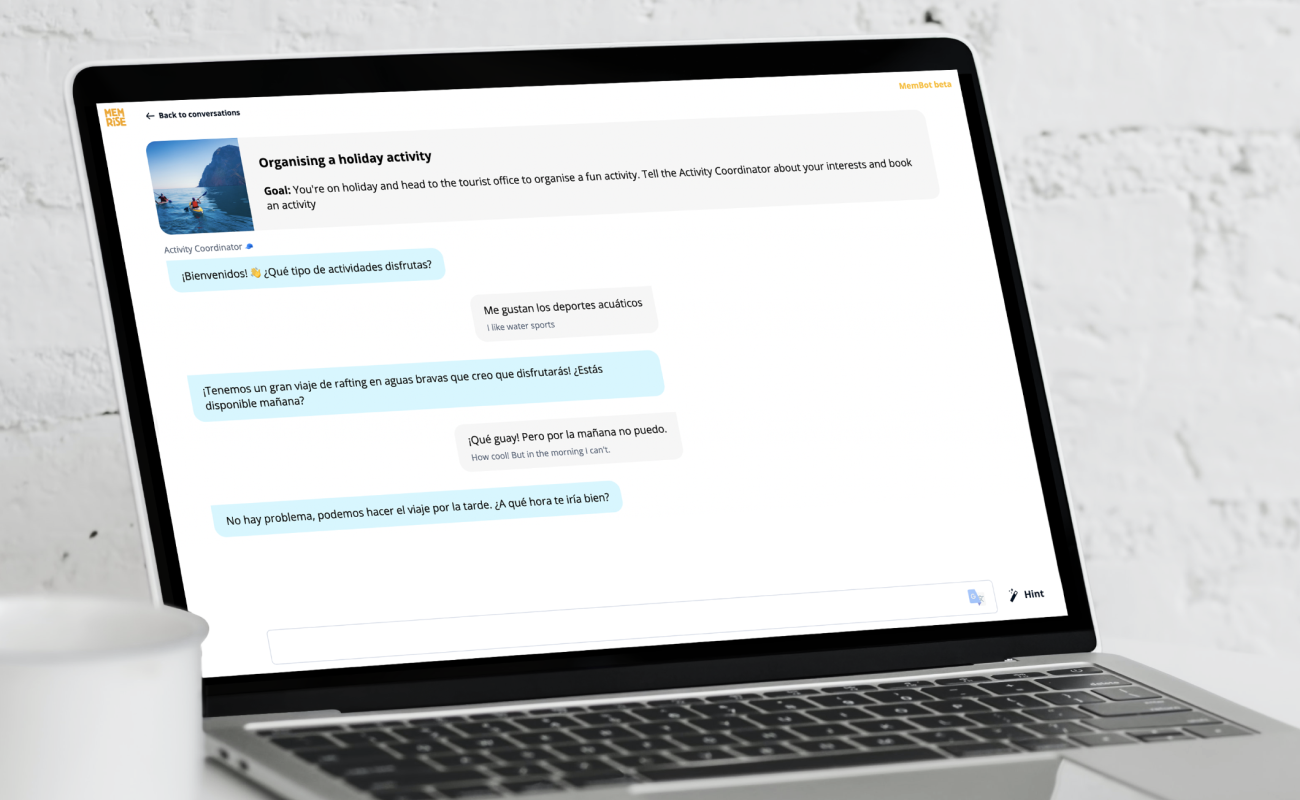 Introducing MemBot, your new language partner!