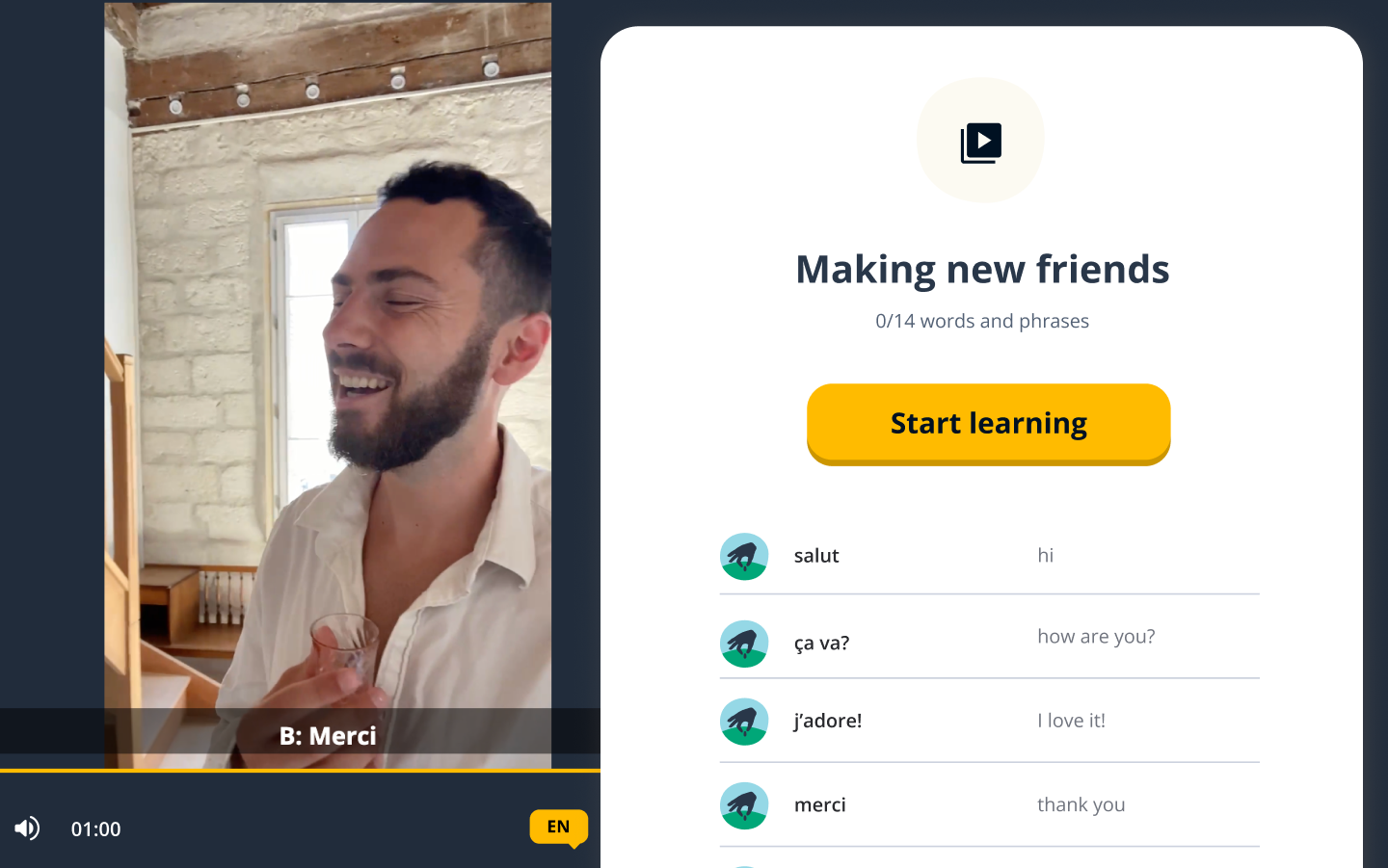 Learn a language. Memrise is authentic, useful & personalised.